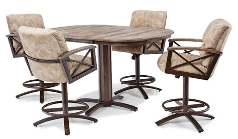 Chromcraft Table Square Round With Leaf Viking Casual Furniture