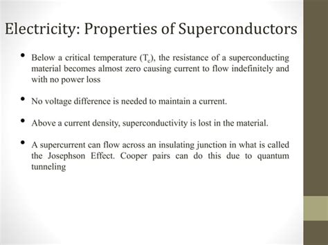 Superconductors And Their Applications Pptx Geology Science
