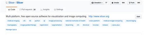 Associate GitHub Topics With This Repo And Related Repo Issue Kitware SlicerSALT GitHub