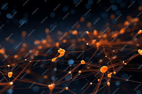 Premium Photo Abstract Visualization Of Interconnected Nodes Generative Ai