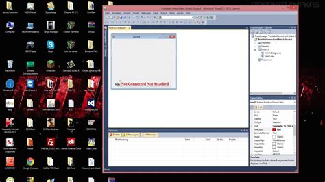 Visual Stdio C Make A Connect And Attach Status Youtube