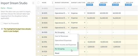 Import Data From Excel Or A Budget Template