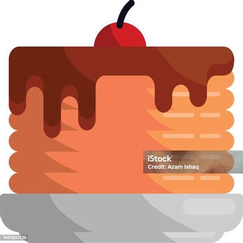 철판 케이크 또는 플랩잭 개념 Frixuelos 또는 스페인 크레페 벡터 색상 아이콘 디자인 베이커리 및 구운 식품 기호 요리 및 주방 교육 기호 레시피 개발 스톡