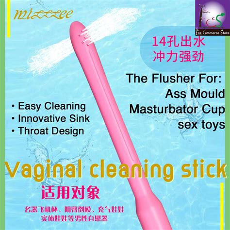 Mizz Zee Vagina Anal Dilator Andcleaner Flusher Washing Device Inflatable