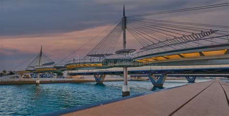 The Lusail Pedestrian Bridges Also Known As The Glass Bridge Of Lusail