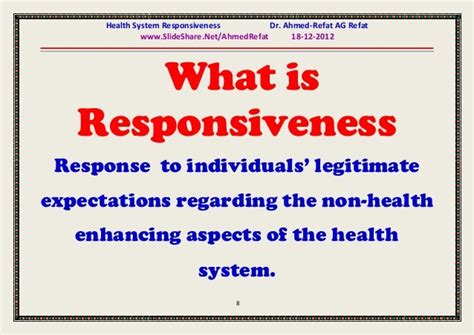 Health System Responsiveness