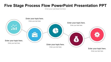 Five Stage Process Flow PowerPoint Presentation PPT PPTUniverse