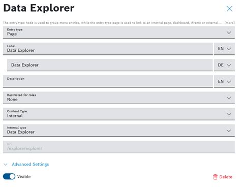 Deleting Entries Bosch Iot Insights