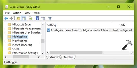 configure the inclusion of edge tabs into alt tab