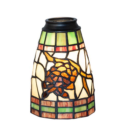 Pine Cone Stained Glass Shades