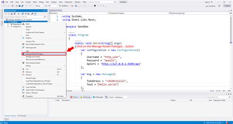 Sms Nuget Library For C