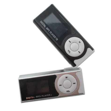 TF Card MP3 Player With Light Mini Clip Metal USB Classic MP3 Music Media With Earphone Support