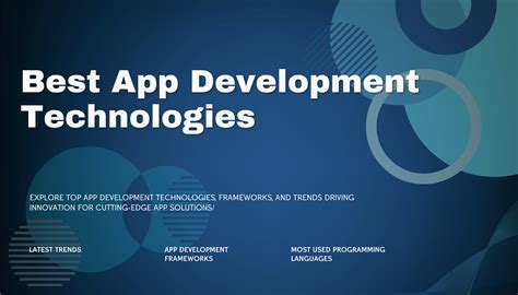 Best App Development Technologies Jigya