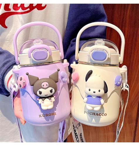 산리오 텀블러 보온병 쿠로미 시나모롤 700ml 대용량 라이센스 텀블러 최고급 Sus316스테인리스 티몬