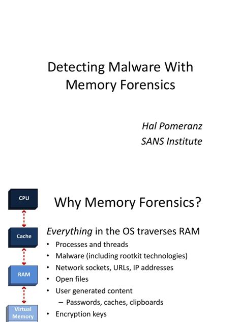 detect malware w memory forensics pdf malware windows registry
