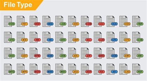 Premium Vector File Type Vector Icons