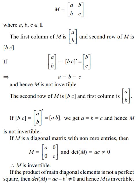 Matrices And Determinants MCQ Questions And Answers Part PrepBharat
