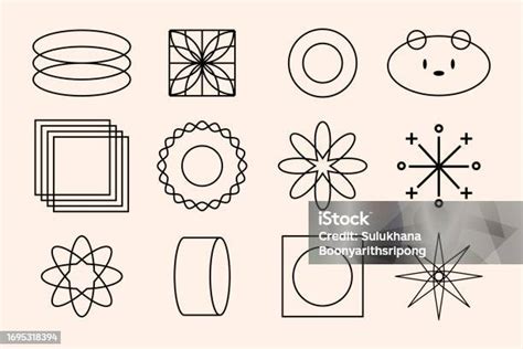 잔혹한 추상적인 기하학적 모양 요소 일러스트레이션 포스터 미니멀리스트 아트 0명에 대한 스톡 벡터 아트 및 기타 이미지 0명 Brutalism 검은색 Istock