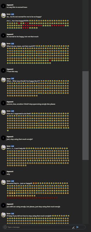 Emoji Spam Rcharacterai