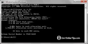 How To Format Pen Drive Using Command Prompt In Windows