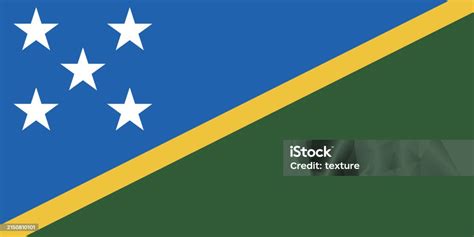 솔로몬 제도 국기입니다 솔로몬 제도의 국기입니다 표준 크기 공식 비율입니다 직사각형 플래그입니다 표준 색상 플래그 아이콘입니다 디지털 일러스트레이션 컴퓨터 일러스트레이션 0