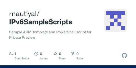 GitHub Rnautiyal IPv SampleScripts Sample ARM Template And PowerShell Script For Private Preview