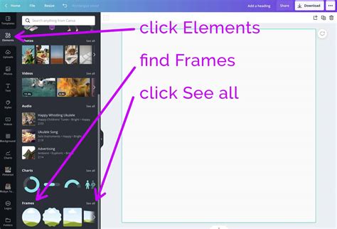 How To Make A Circle Frame In Canva at Jasper Saranealis blog
