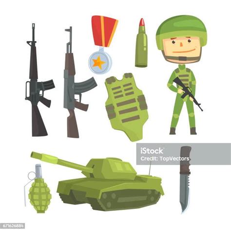 군인과 전문 육군 무기 라벨 디자인 에 대한 설정 다채로운 만화 상세한 일러스트 남자에 대한 스톡 벡터 아트 및 기타 이미지 남자 독일 만화 Istock