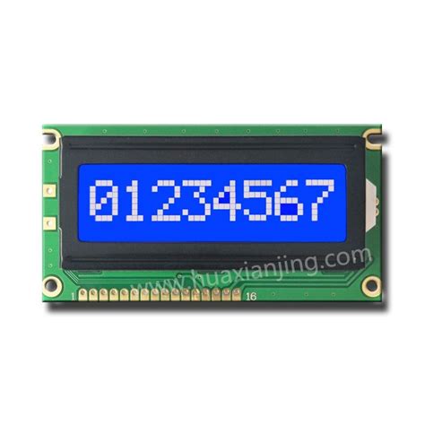 8x1 Monochrome Character Lcd Module Hua Xian Jing