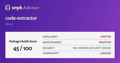 Code Extractor Python Package Health Analysis Snyk