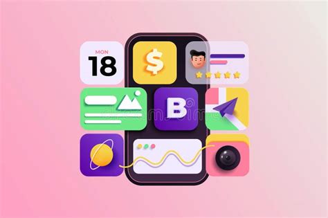 Modern 3d Illustration Of App Devs Stock Vector Illustration Of