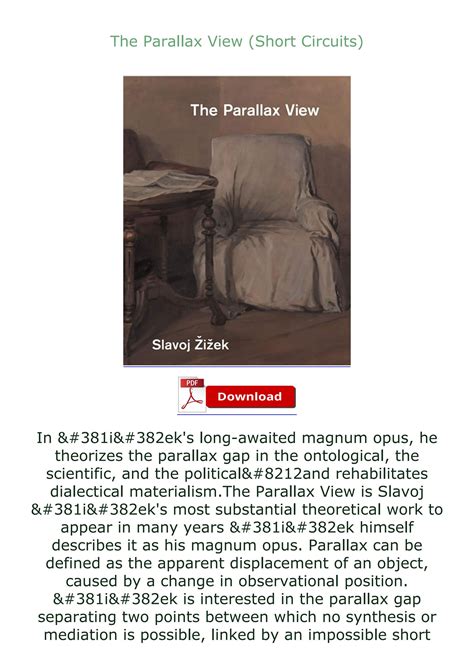 Ebook Download Free The Parallax View Short Circuits By Silverwoodlassesonb Issuu