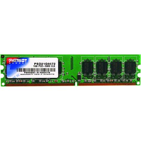 PSD21G6672 Patriot 1GB DDR2 Desktop Memory