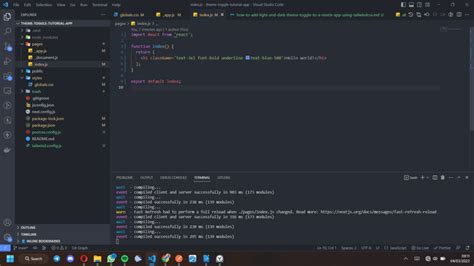 How To Add Light And Dark Theme Toggle To A Nextjs App Using Tailwindcss Dev Community