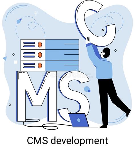 Concept Of Digital Content Management System Cms Development Software Metaphor Program