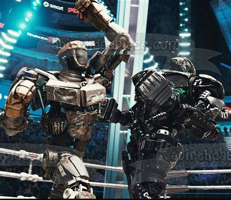 Real Steel Fighting Robot Atom Boxing Zeus Edible Cake Topper Image
