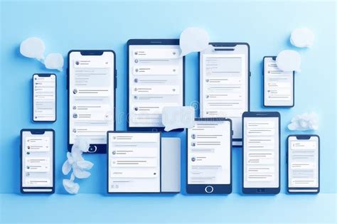 Messaging Interfaces Stock Illustration Illustration Of Communication