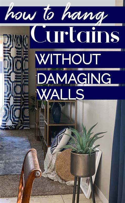 How To Hang Curtains From Ceiling Without Drilling Holes Shelly Lighting