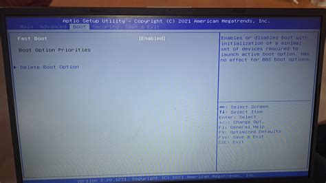 aptio setup utility copyright 2021