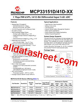 MCP D E MS Datasheet PDF Microchip Technology