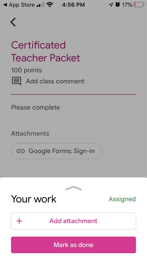 Students Submit photos of your homework with Google Classroom Mobile Phone App La Cañada