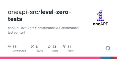 Github Oneapi Srclevel Zero Tests Oneapi Level Zero Conformance And Performance Test Content