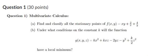 Solved Estion Multivariate Calculus A Find And Chegg
