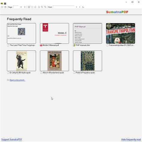 Free PDF Reader Sumatra PDF