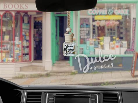 Car Diffuser Mockup Label Template Canva Mockup Bookish Mockup Car Air Freshener Mockup Reed