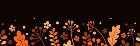 단풍의 원활한 테두리 벡터 프레임 배경 검은 배경에 단풍의 그림 오렌지 노란색 참나무의 갈색 단풍 산 재 0명에 대한 스톡 벡터 아트 및 기타 이미지 Istock