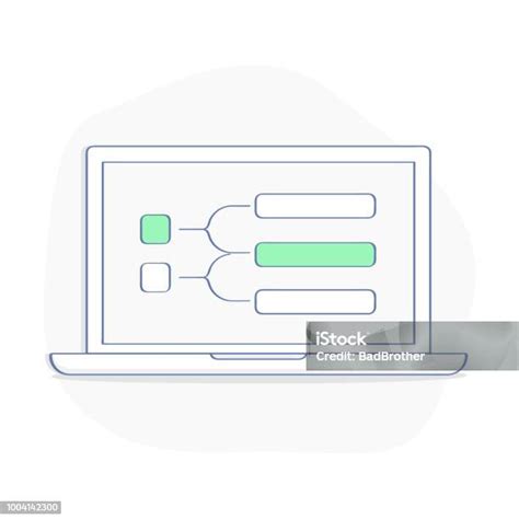 개발 계획 작업 또는 개발 계획 블록 다이어그램 순서도 또는 프로세스 차트 로드맵 타임 라인 노트북 화면 문제 작업 다이어그램 Gantt 차트 개념플랫 개요 아이콘을 해결