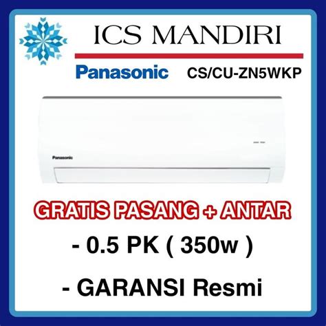 Jual Ac Panasonic 1 2pk Cu Zn5 Standard Pipa 0 6mm Jakarta Timur Ics Mandiri Tokopedia