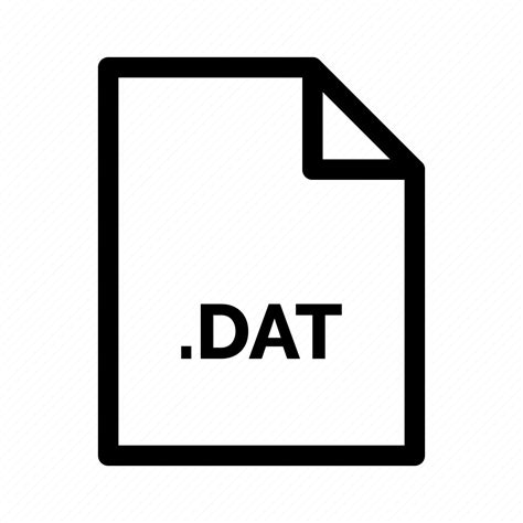 dat extension file format type icon download on iconfinder