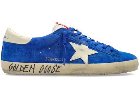 Golden Goose Super Star Dark Blue Beige White Mens Gmf00101 F008116